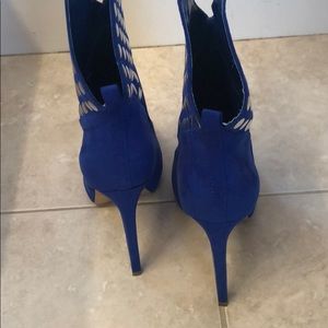 Shoes | 85 Royal Blue Studded Boots | Poshmark